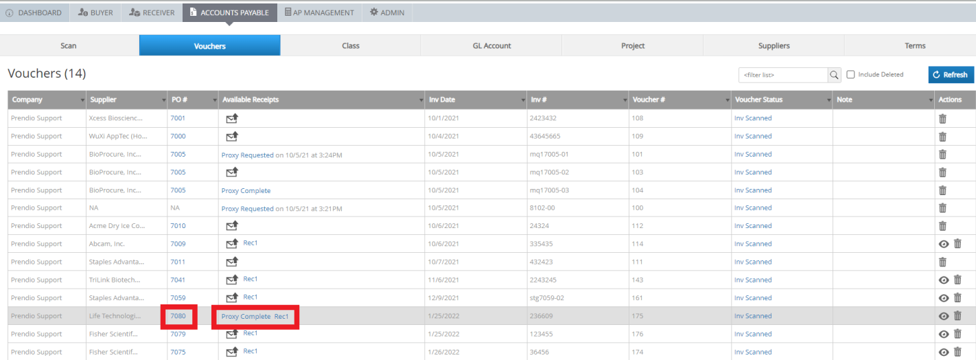 Understanding Missing Packing Slip Proxy Requests